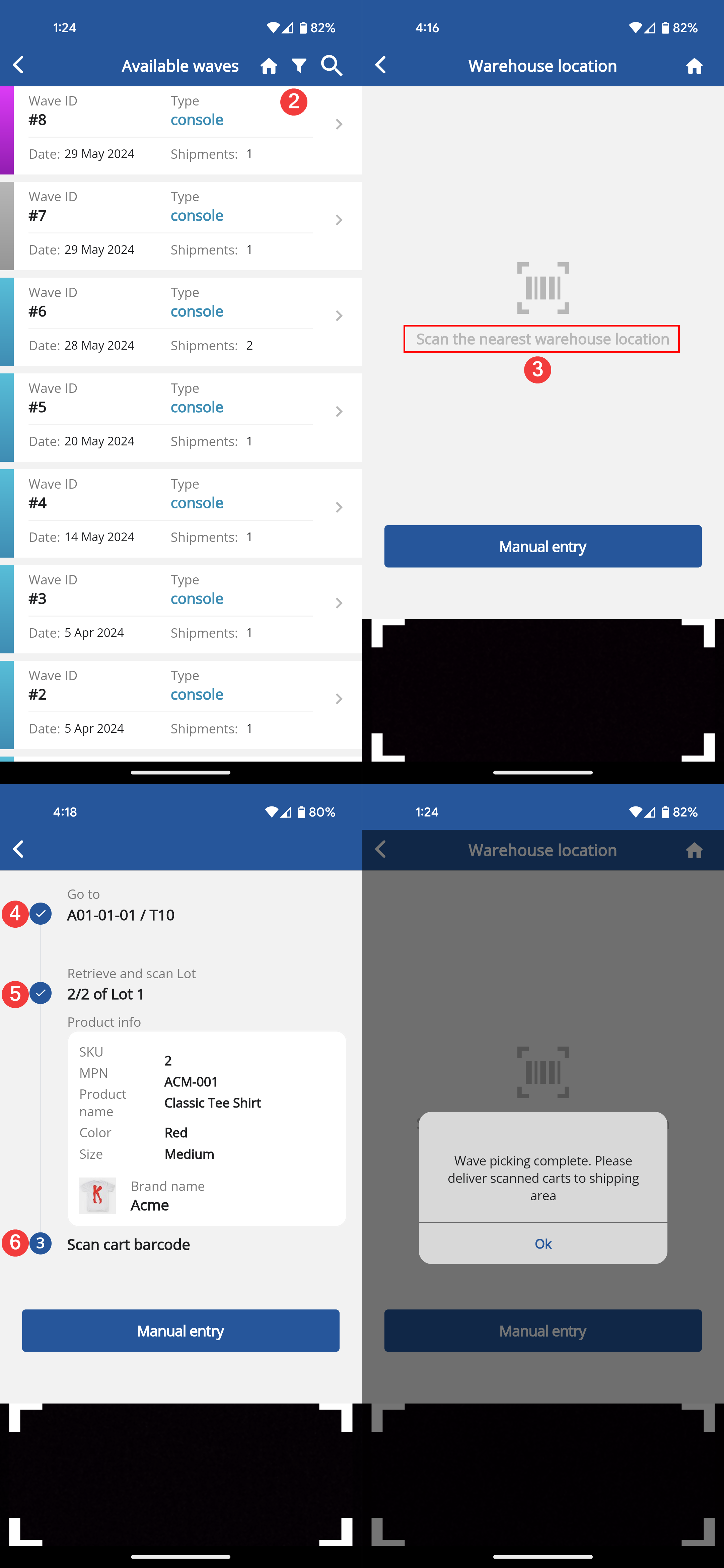 Console Wave Pick and Sort with RetailOps Mobile WMS – RetailOps